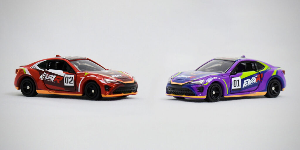 Tomica Evangelion Racing EVA RT Unit 1 And Unit 2 Toyota 86 Die-cast Cars