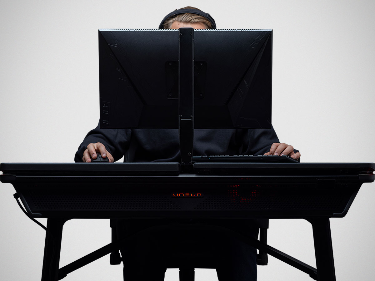 UNEVN BASE Is A Gaming PC But Portable And The PC Itself Is A Gaming Desk