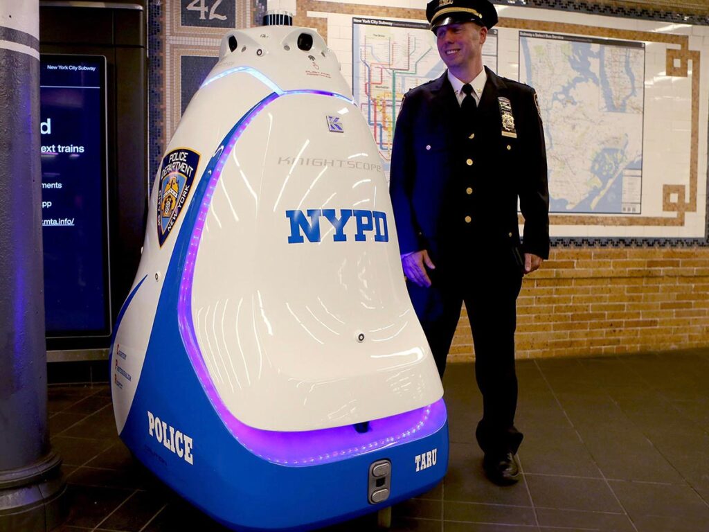 NYPD Announced Knightscope K5 Autonomous Police Officer To Patrol The Subway