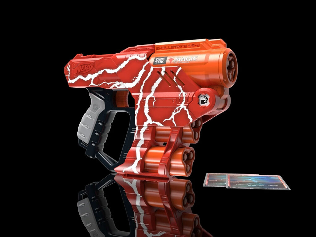 NERF LMTD Lightning Lair Blaster Comes Two Playable Lightning Bolt ...