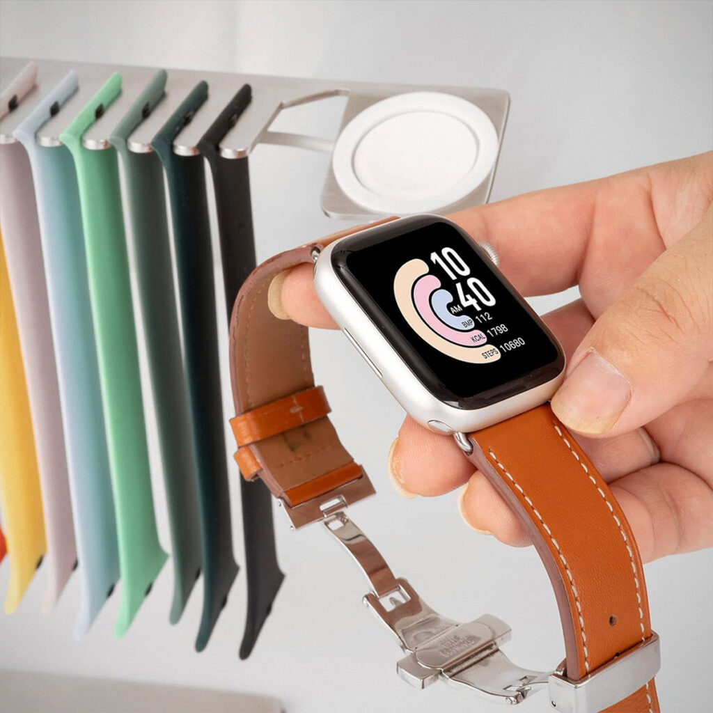 Here’s An Apple Watch Charging Stand With Apple Watch Strap Organizer
