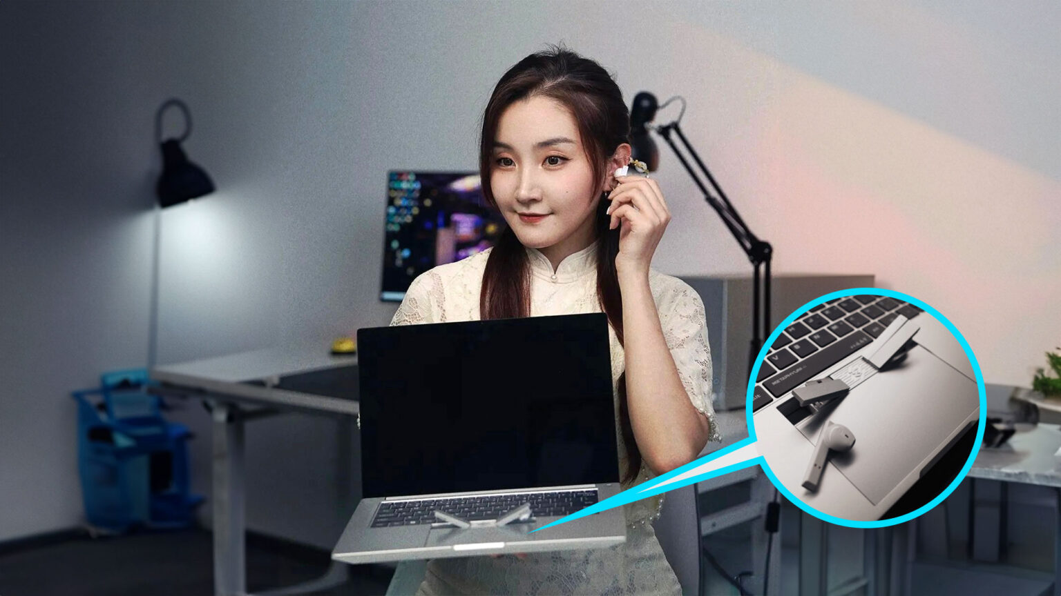 This Laptop From China Comes With Integrated TWS Earbuds