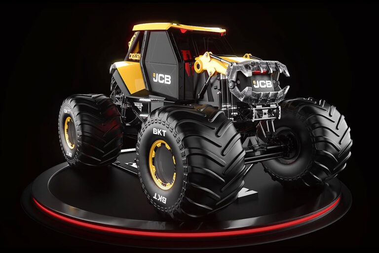 JCB DIGatron Monster Jam Truck Is A JCB Backhoe-inspired Monster Truck!