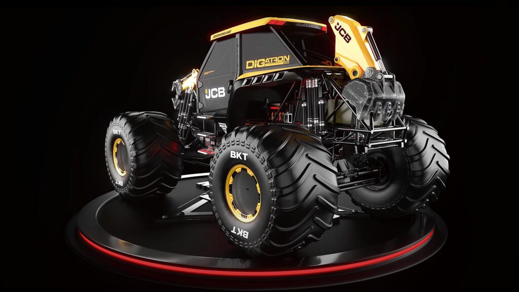 JCB DIGatron Monster Jam Truck Is A JCB Backhoe-inspired Monster Truck!