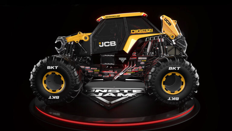JCB DIGatron Monster Jam Truck Is A JCB Backhoe-inspired Monster Truck!