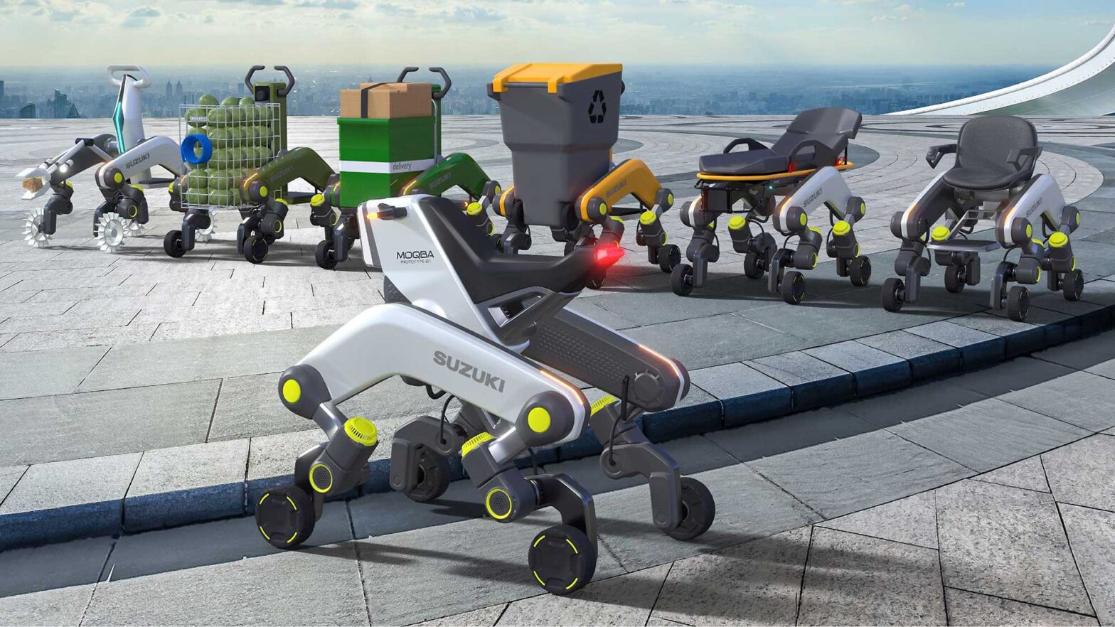 Suzuki MOQBA Next-gen Four-legged Mobility: It Rolls And It Can Climb ...