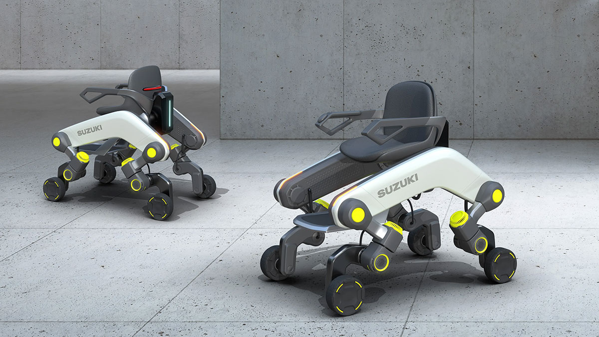 Suzuki MOQBA Next-gen Four-legged Mobility: It Rolls And It Can Climb ...