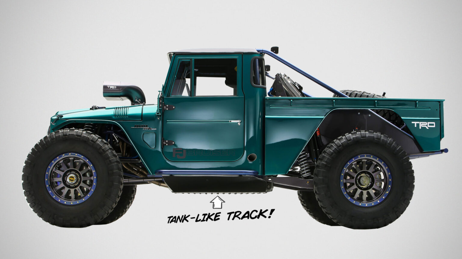 Toyota FJ Bruiser Is A Custom Rock Crawler With A Tank-like Track In ...