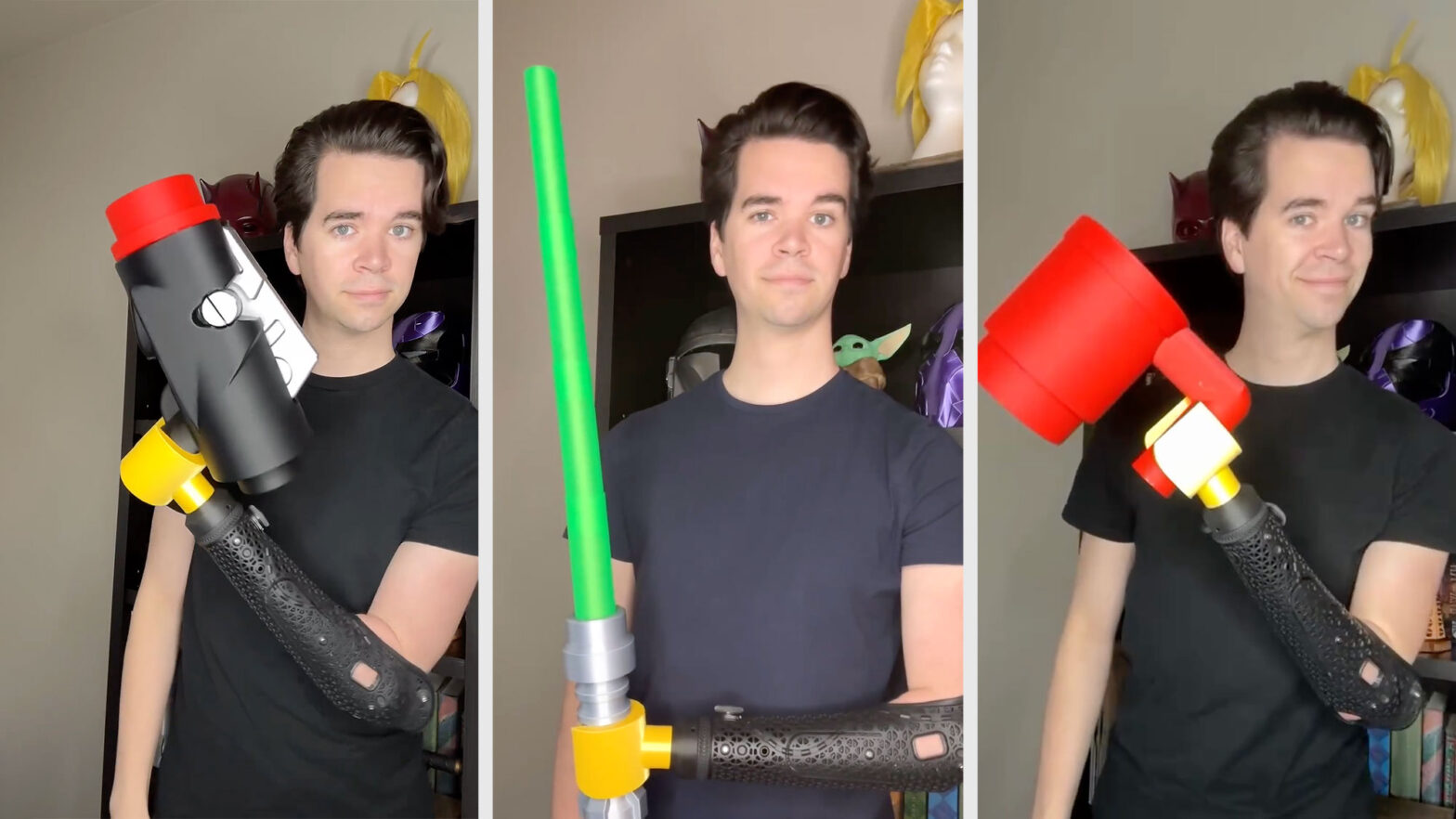This Congenial Amputee/Cosplayer Makes A Minifig Hand For His Bionic Arm