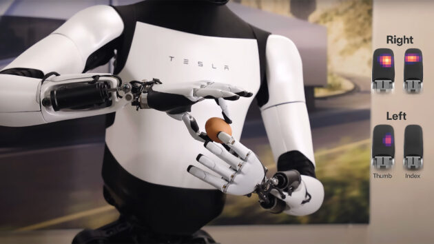 Tesla Optimus Gen 2 Humanoid Robot Moves Its Head And Hands Like Human ...