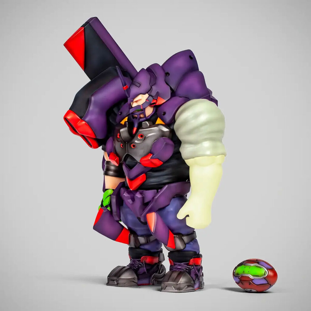 Lowfool League Of Steel EV0-5 Vinyl Figure: Awakened Unit-01 Becomes A ...