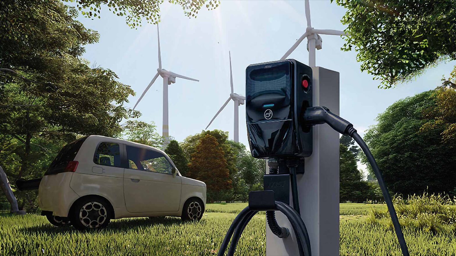 MSI Enters The EV Charging Market With Smart EV Chargers
