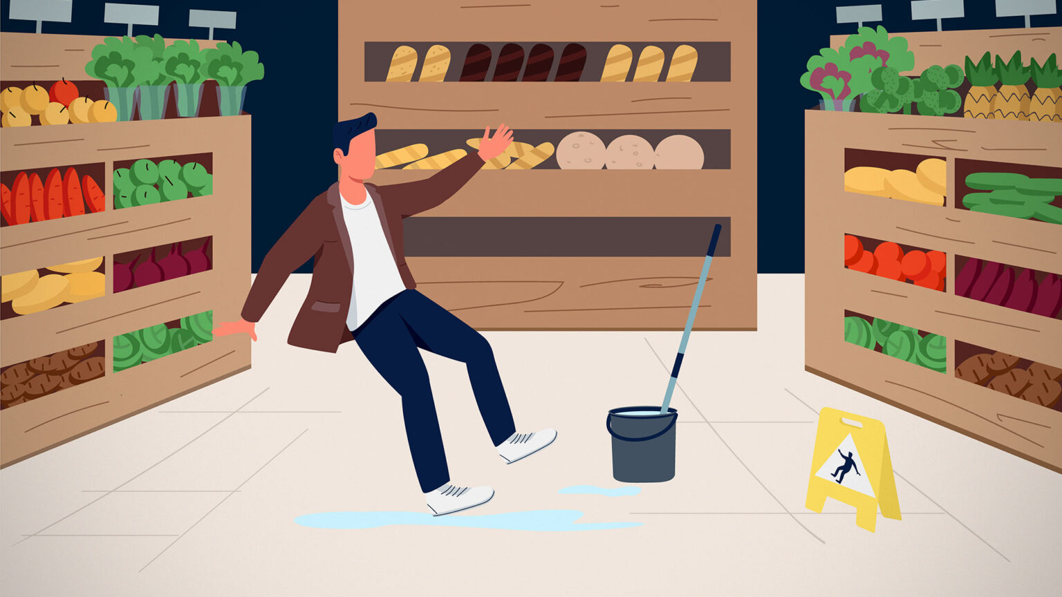 Slip And Fall Accidents In Grocery Stores: Causes And Legal Aspects