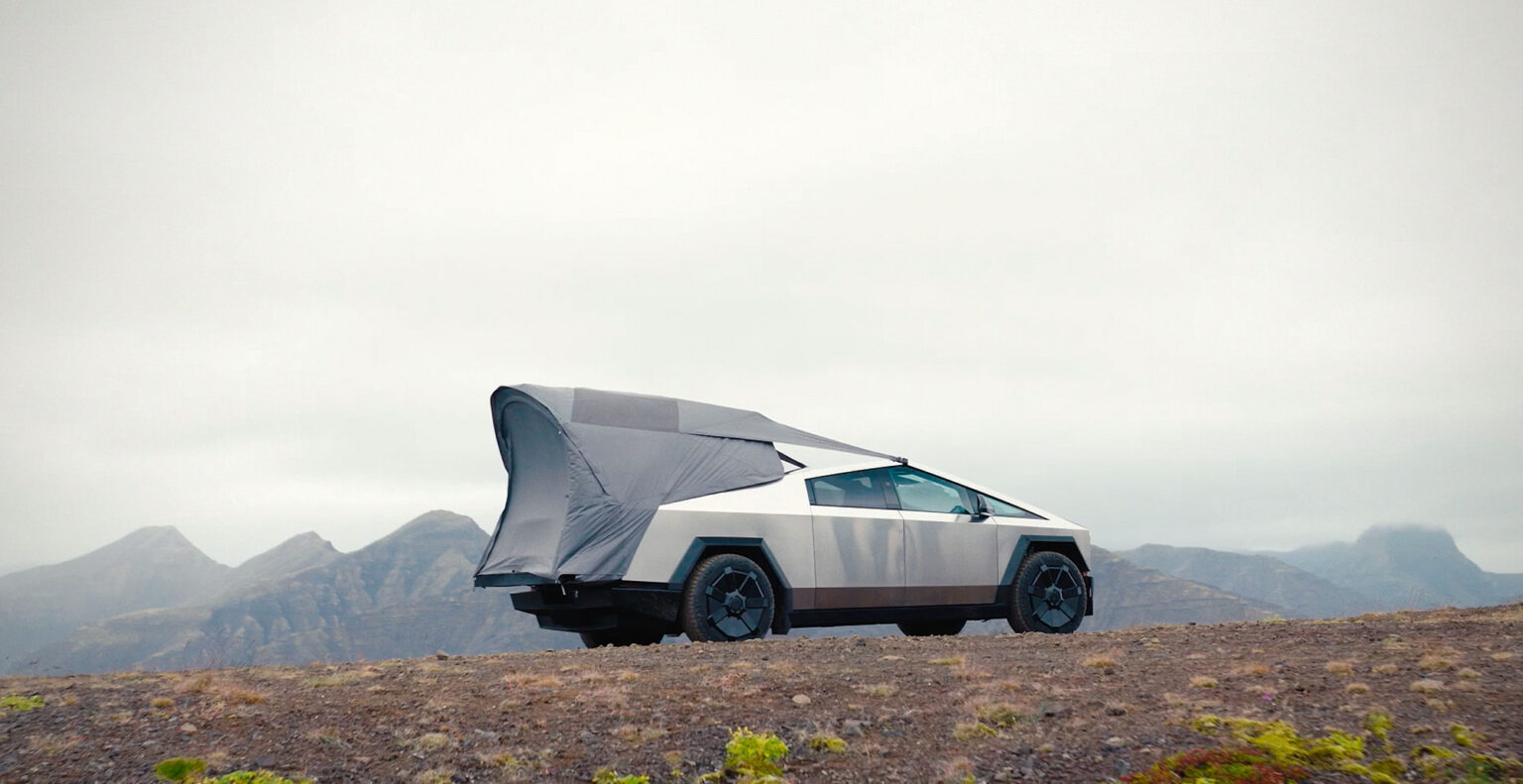 The Cybertruck Basecamp Tent Is Ready To Inflate Your Adventure