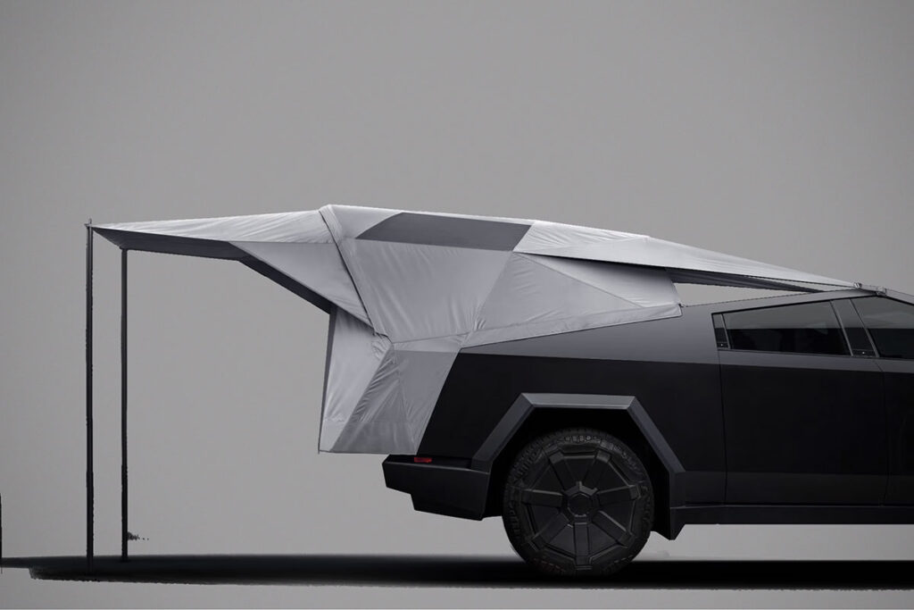 The Cybertruck Basecamp Tent Is Ready To Inflate Your Adventure