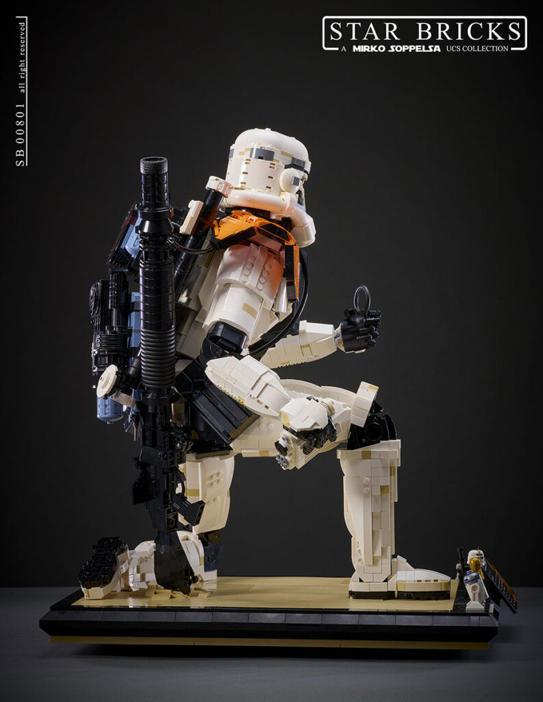 This 5,100+ LEGO Bricks Sandtrooper Sculpture By Mirko Soppelsa Is ...