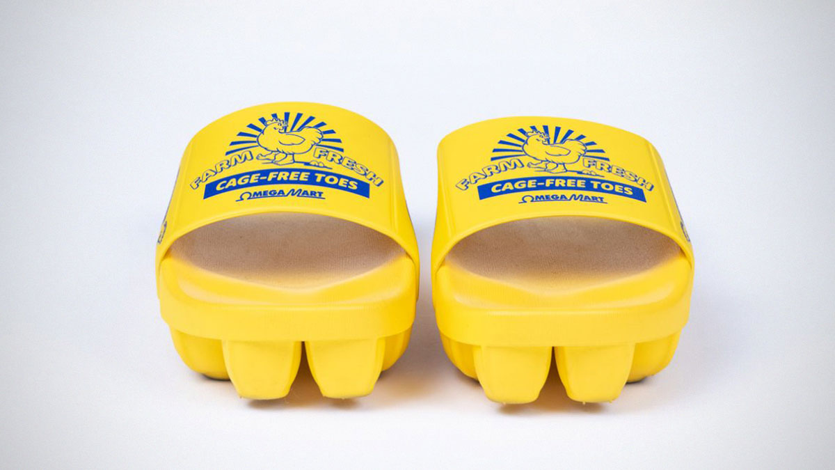 Omega Mart Cage Free Toes Slides: Well, It’s Free Range Toes! 😆