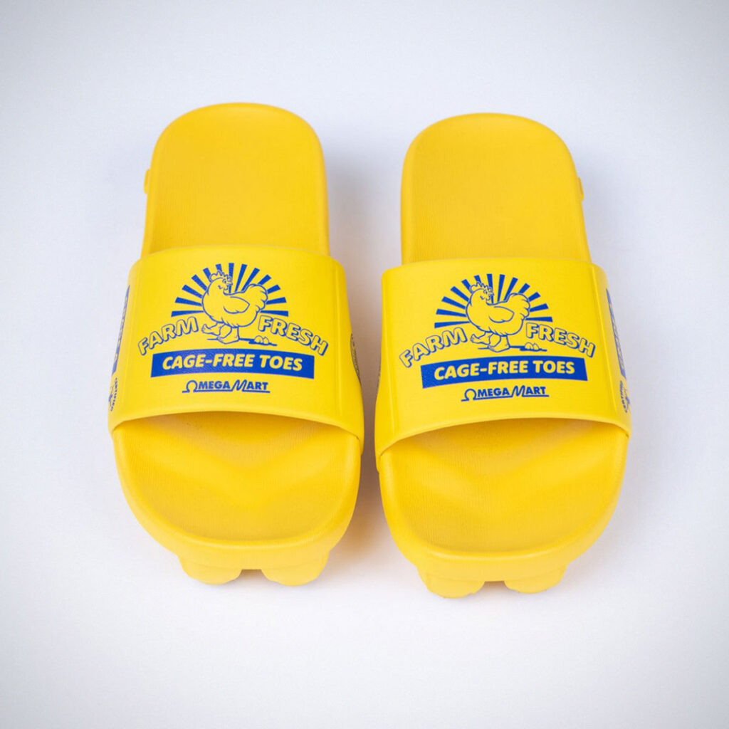 Omega Mart Cage Free Toes Slides: Well, It’s Free Range Toes! 😆