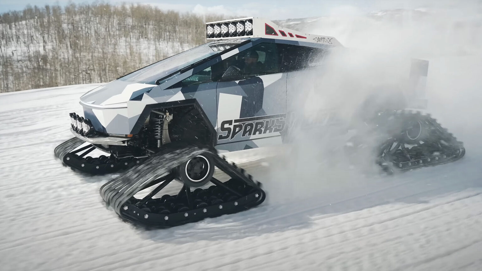 Meet The World’s First Cybertruck On Tracks By HeavyDSparks