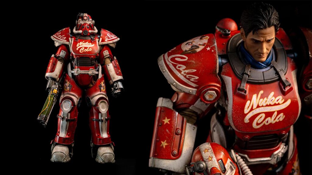 threezero Fallout 1/6 T-51 Nuka Cola Power Armor Figure: Straight Out ... threezero Fallout 1/6 T-51 Nuka Cola Power Armor Figure: Straight Out ...