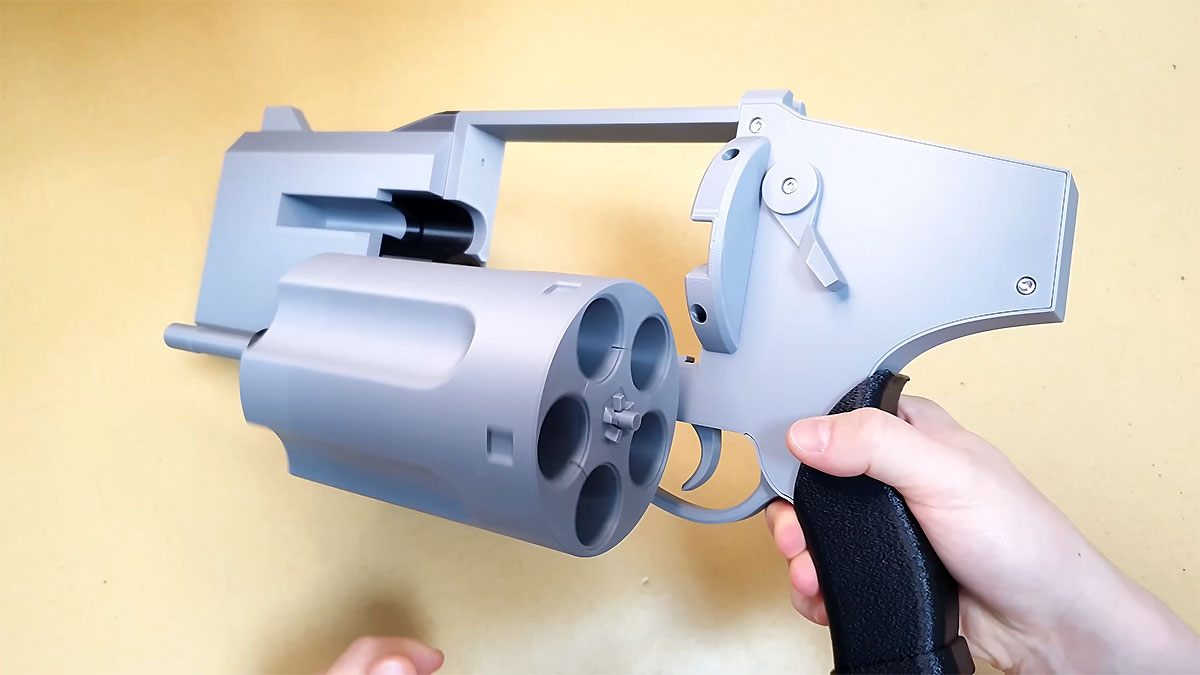 25mm Revolver Hand Cannon By Flasutie: Propelled By HHO Gas!