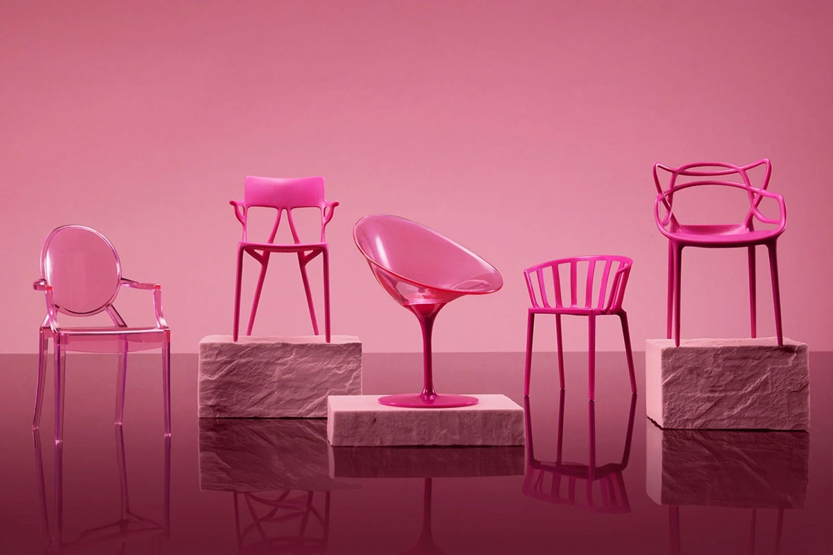 Barbie x Kartell 5-Piece Doll-sized Chair Set: Kartell’s Iconic Chairs ...