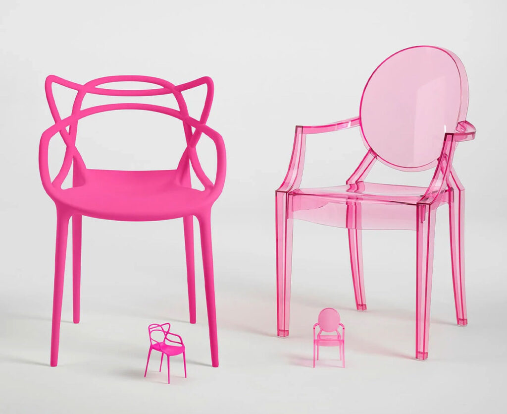 Barbie x Kartell 5-Piece Doll-sized Chair Set: Kartell’s Iconic Chairs ...