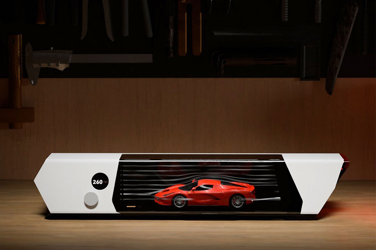 Desktop Car Model Display Case With Smoke Visualization: Basically, A ...