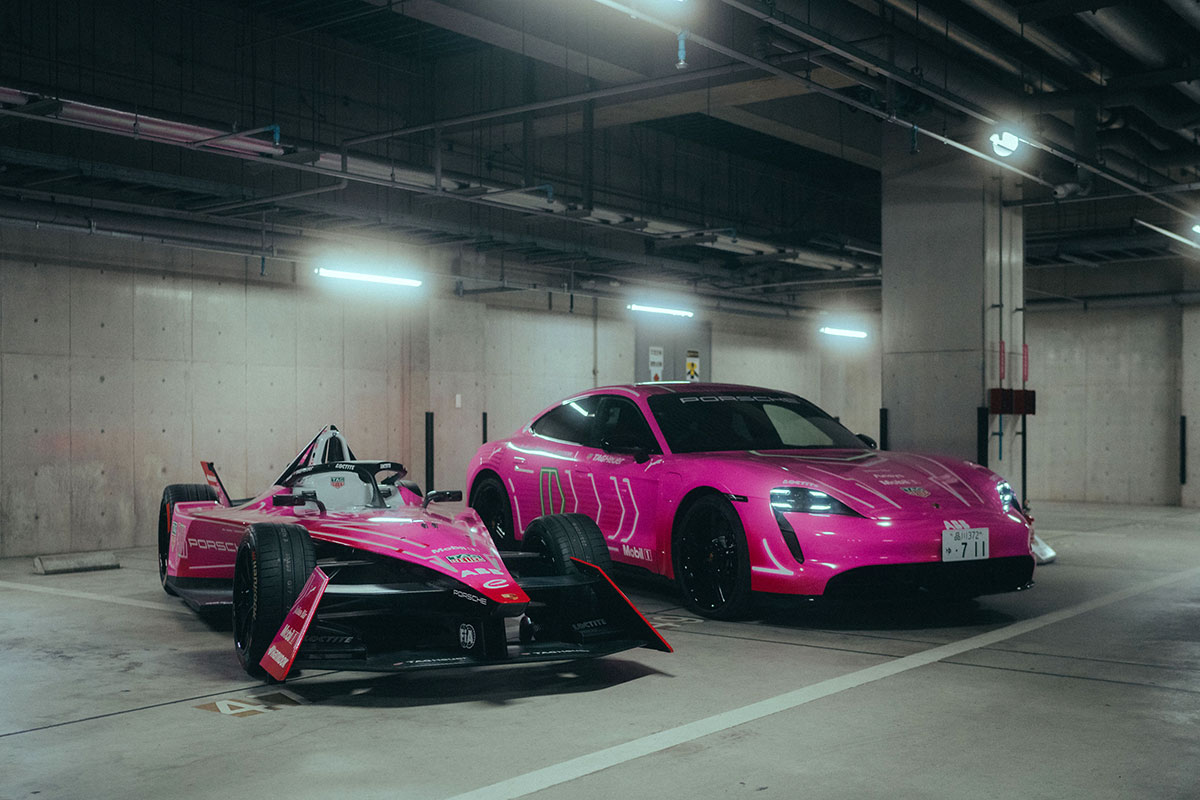 Fluorescent Porsche 99X Electric Formula E Race Car Is Just Too Hot!