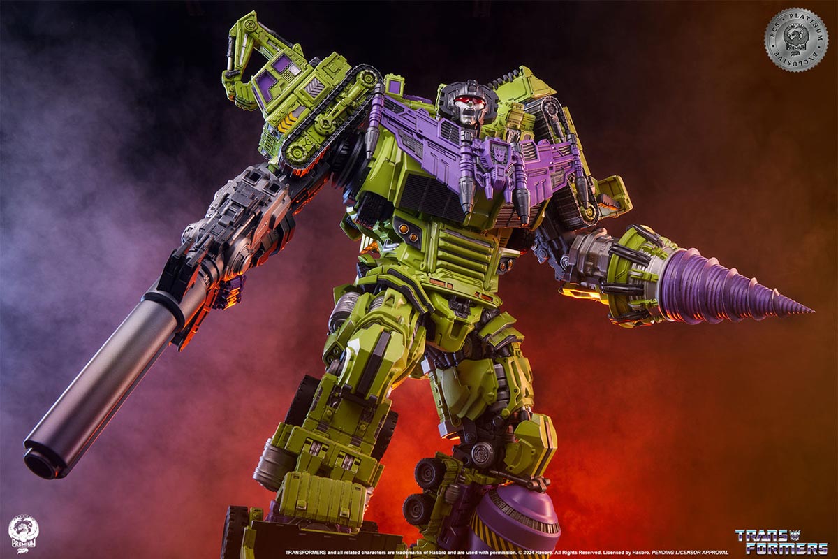 Premium Collectibles Studio Transformers Devastator Platinum Ex Statue: It’s Museum Scale! 😱