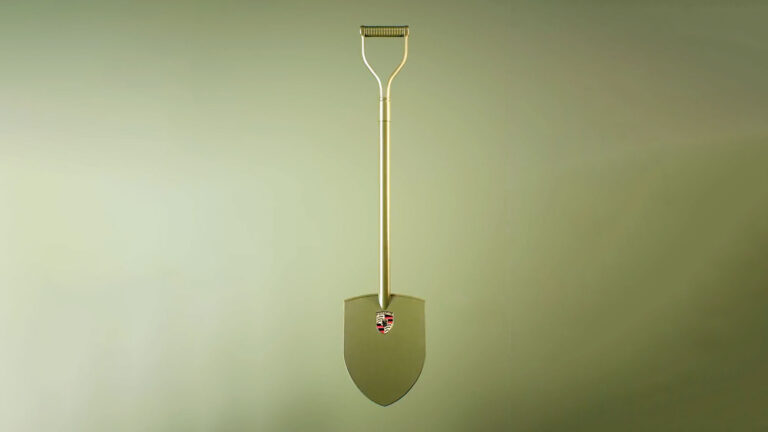 Porsche Teases A Porsche-branded Shovel That Will Never Arrive