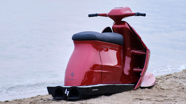Searider: Electric-powered Sea Motorcycle. No. It Is Not A Jet Ski