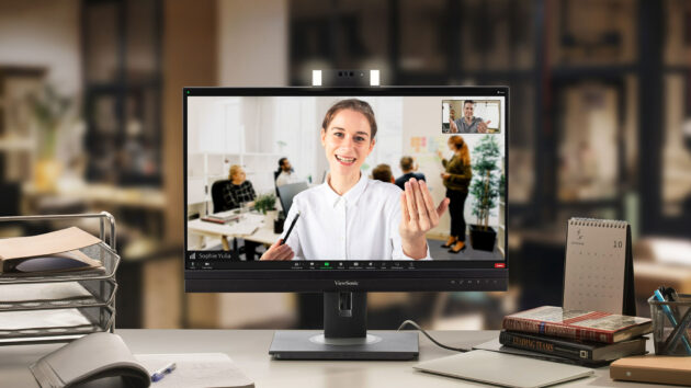ViewSonic VG57V Series Docking Monitors: Pop-up Webcam With Lights, And ...