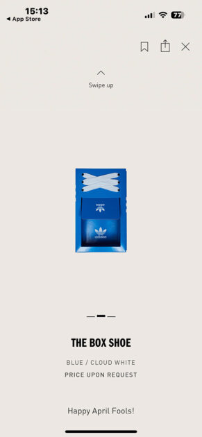 If You Believe In The adidas “The Box Shoe” April Fool’s Prank, You May ...