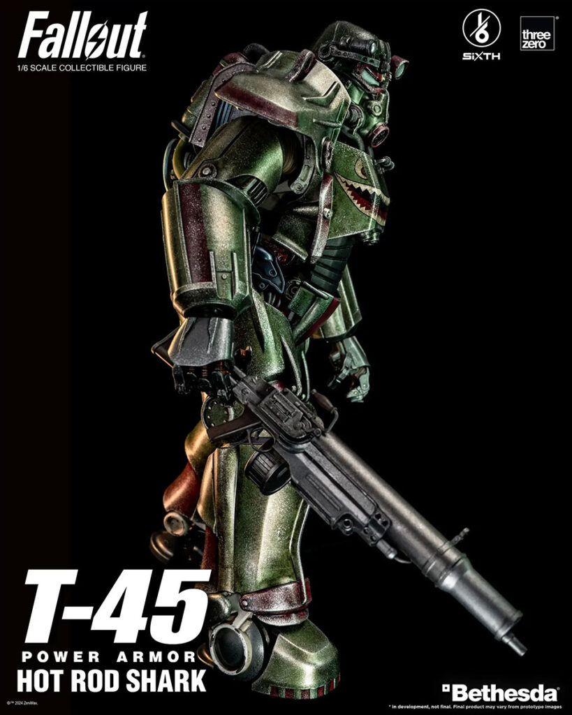 threezero Fallout 1/6 T-45 Hot Rod Shark Power Armor Figure: ‘nuff Said!