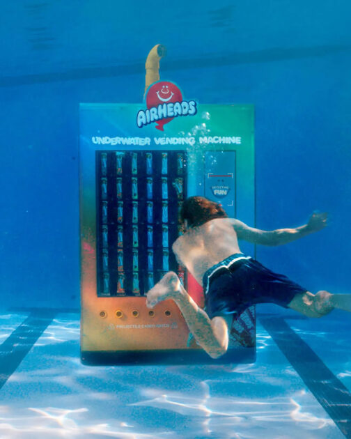 Airheads Launches Candy-Launching Underwater Vending Machine For Pools