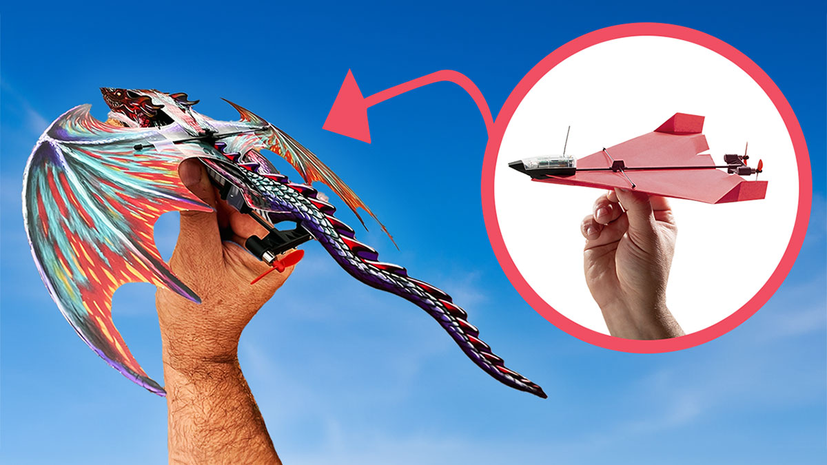 Dragon With PowerUp 4.0 Airplane: Ride The (Paper) Dragon!