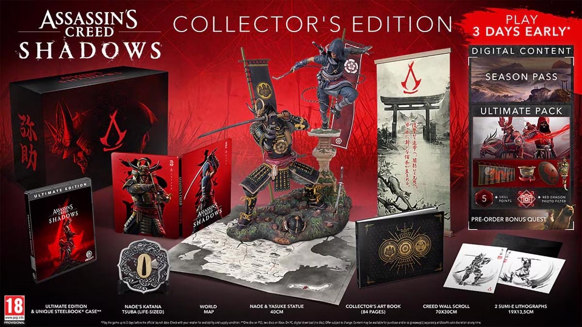 Assassin’s Creed Shadows Collector’s Edition Comes With A Statue Of ...