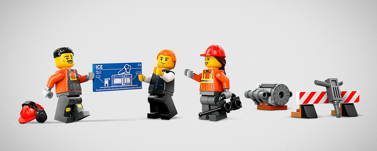 LEGO City Yellow Construction Excavator (60420): Not To Scale With The ...