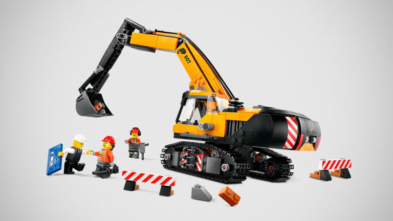 LEGO City Yellow Construction Excavator (60420): Not To Scale With The ...