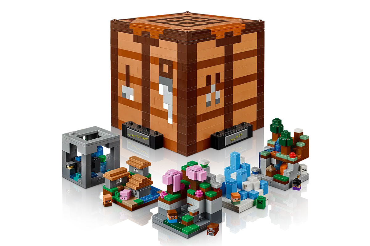 LEGO Minecraft The Crafting Table (21265) Set: 12 Biomes In One Set