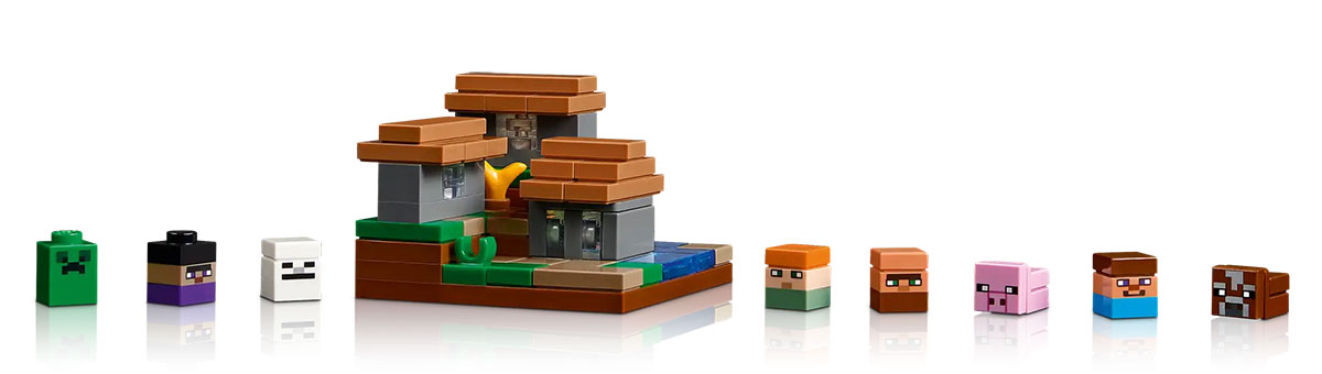 LEGO Minecraft The Crafting Table (21265) Set: 12 Biomes In One Set