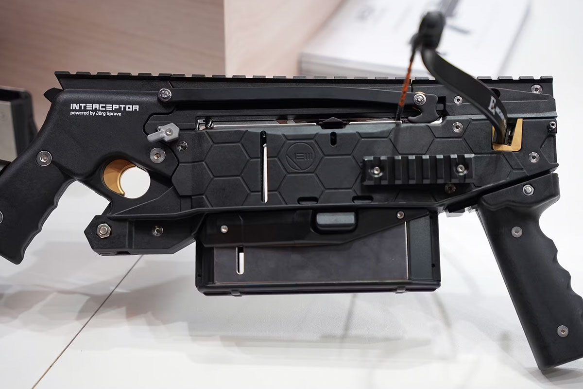 MEY Interceptor Assault Crossbow Has Bottom-mounted Magazine!