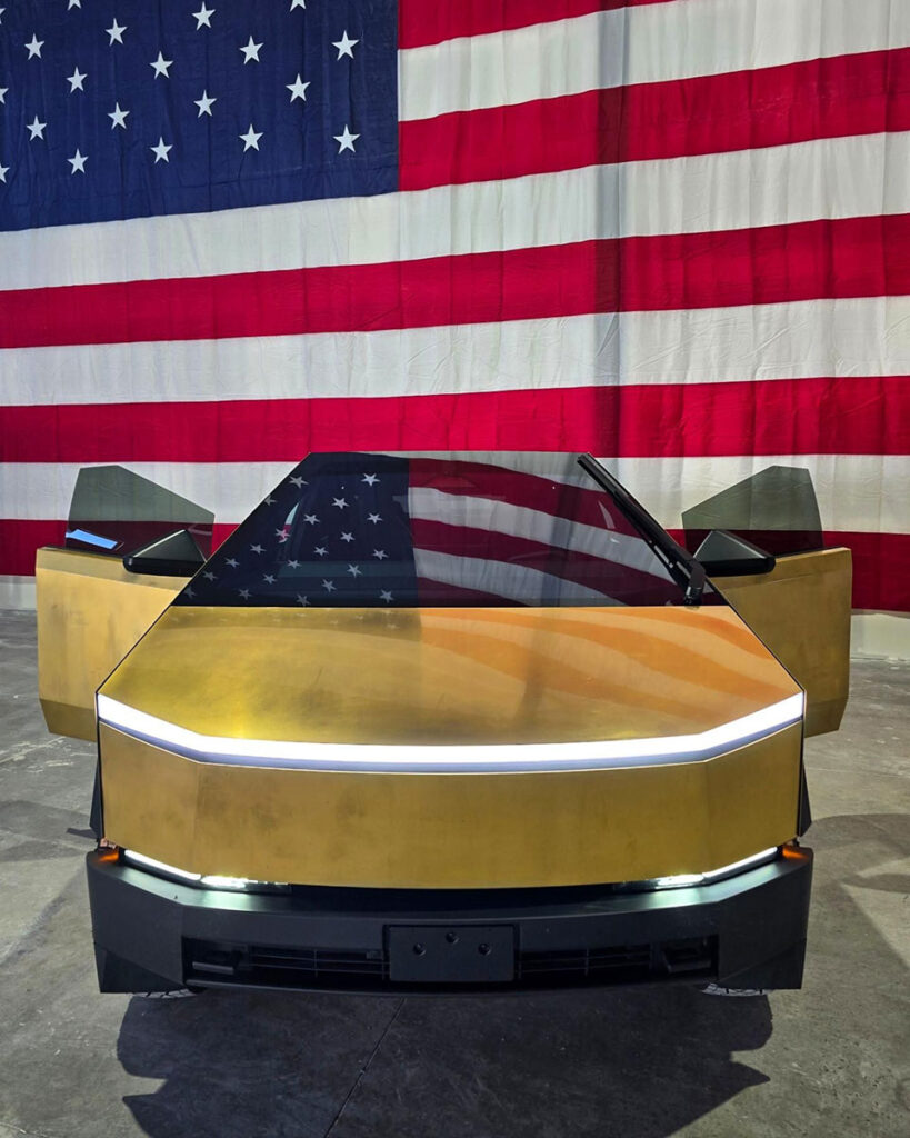 Behold The World’s First 24K Gold Plated Cybertruck! And Yes. It Is Real!