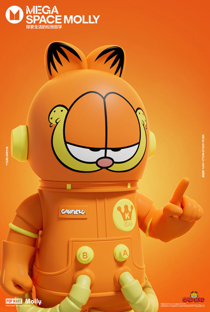POP MART Celebrates Garfield’s Birthday With Mega Space Molly 400% ...