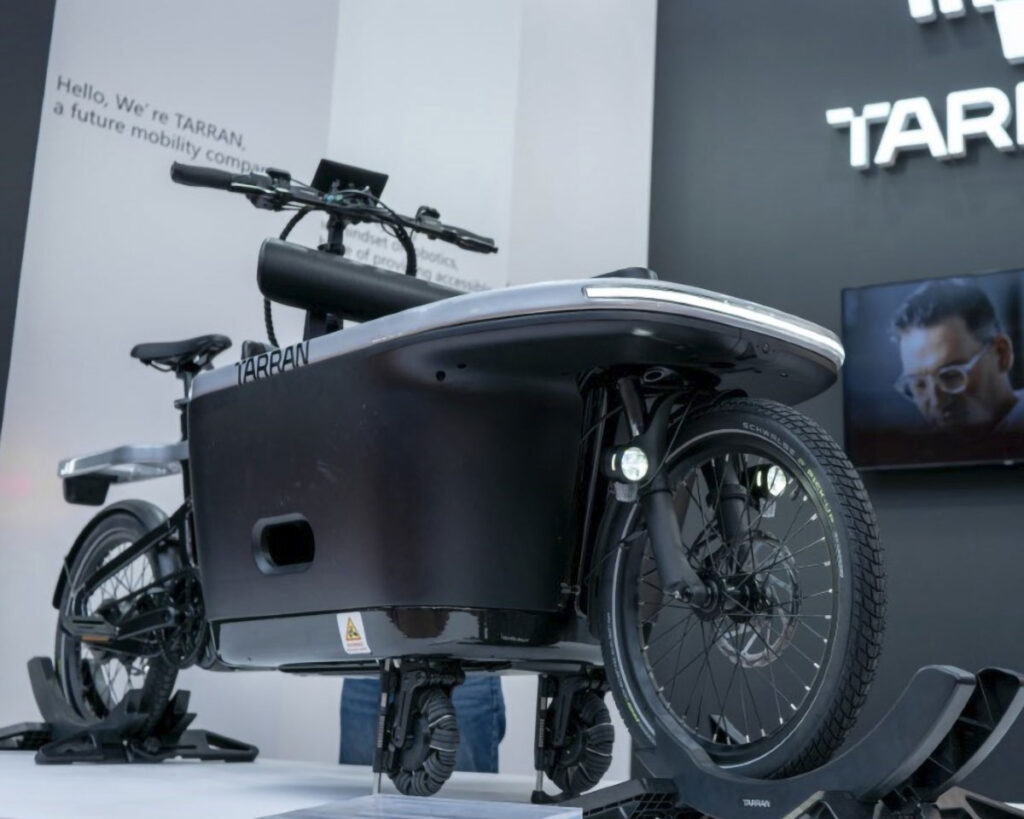 TARRAN T1 Pro Intelligent e-Cargo Bike Has “Land Gears” For Maneuvering ...