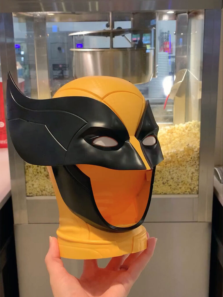 Wolverine Head And Deadpool Taxi Popbuckets By Cinemark, Plus A Tin ...
