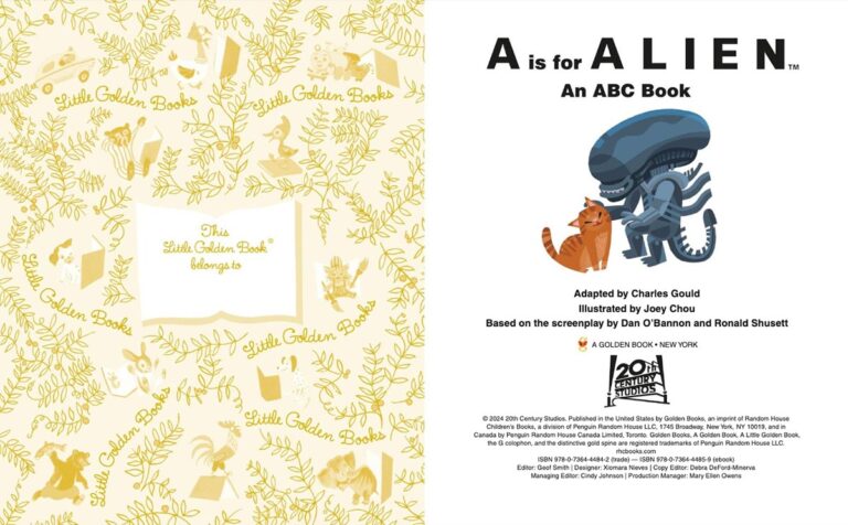 Disney Wants To Get Children Started With Alien With A Is For Alien: An ...