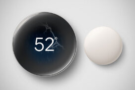 Google Nest Learning Thermostat (4th Gen) Looks Like An Oversized Pixel ...