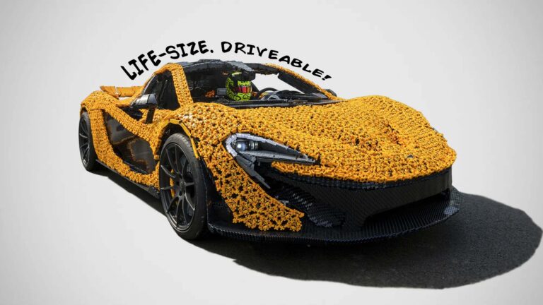 Driveable Life-size LEGO Technic McLaren P1 Supercar Has So Many Firsts ...